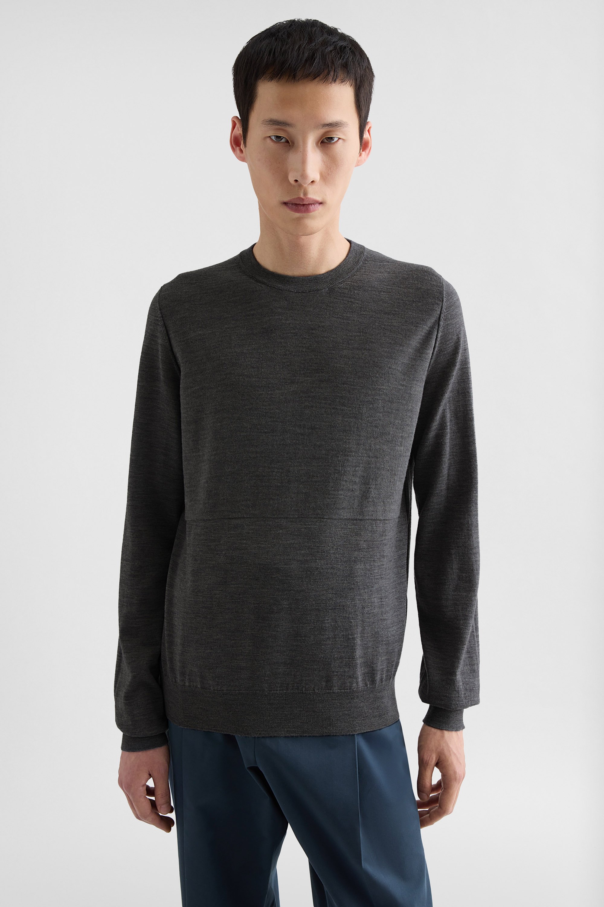 Pullover mit Rundhalsausschnitt aus Wolle Herren | Jil Sander ...