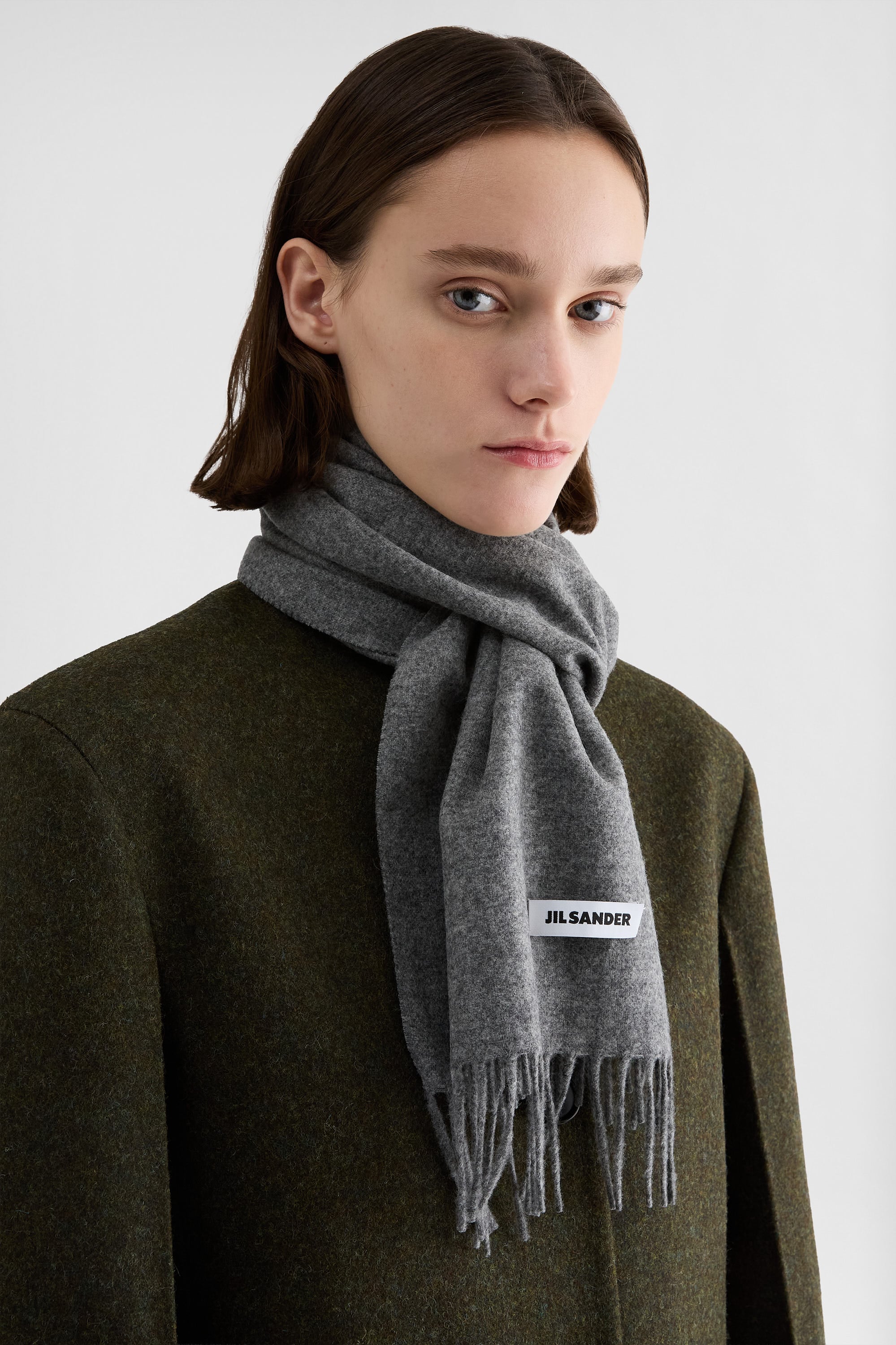 Schmaler Schal aus Wolle Herren | Jil Sander Offizieller Online-Shop